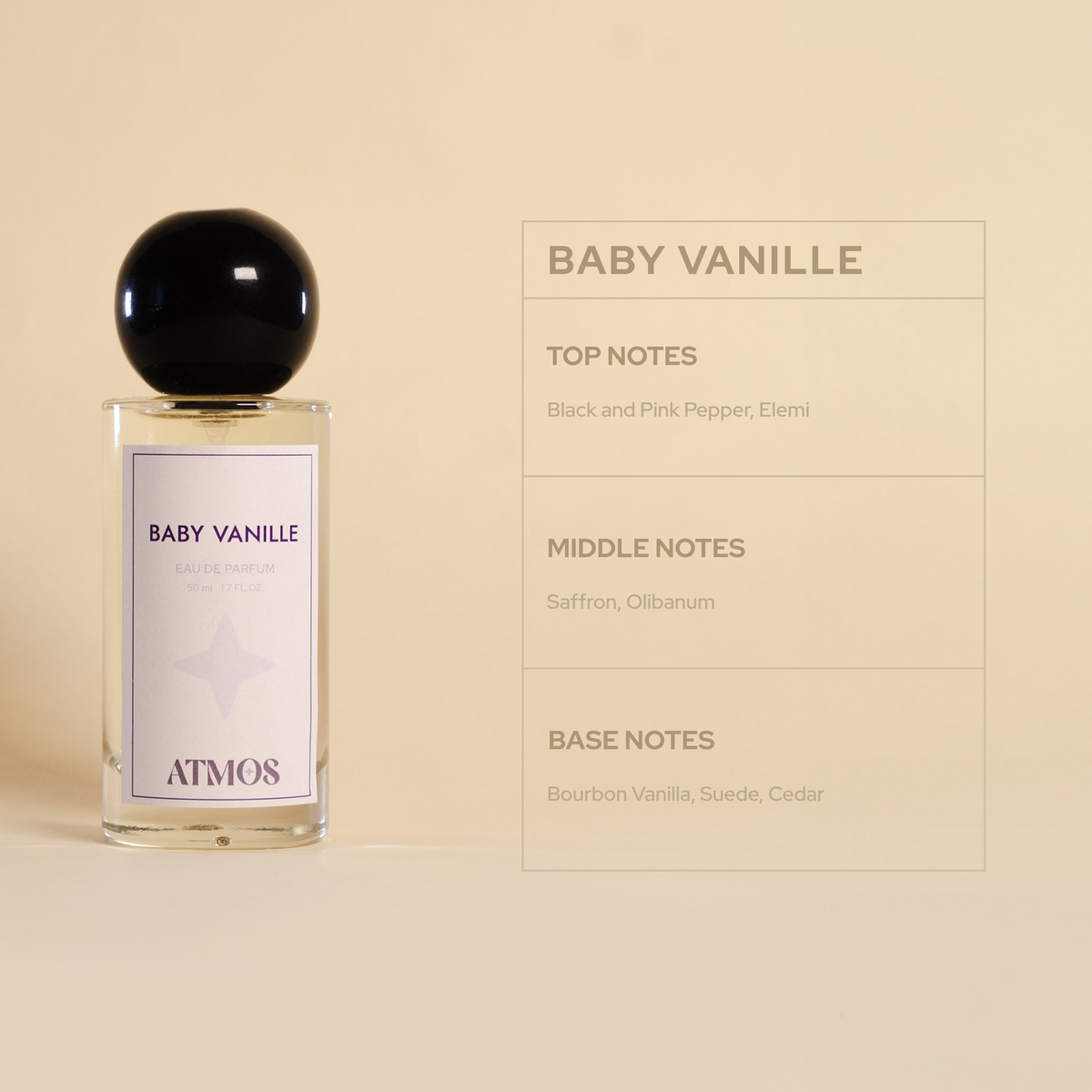 Baby Vanille EDP (50ml) – Atmos Living